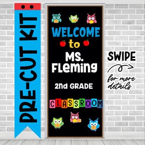 Welcome School Door Decoration Kit: Classroom Bulletin Board Letters - Etsy