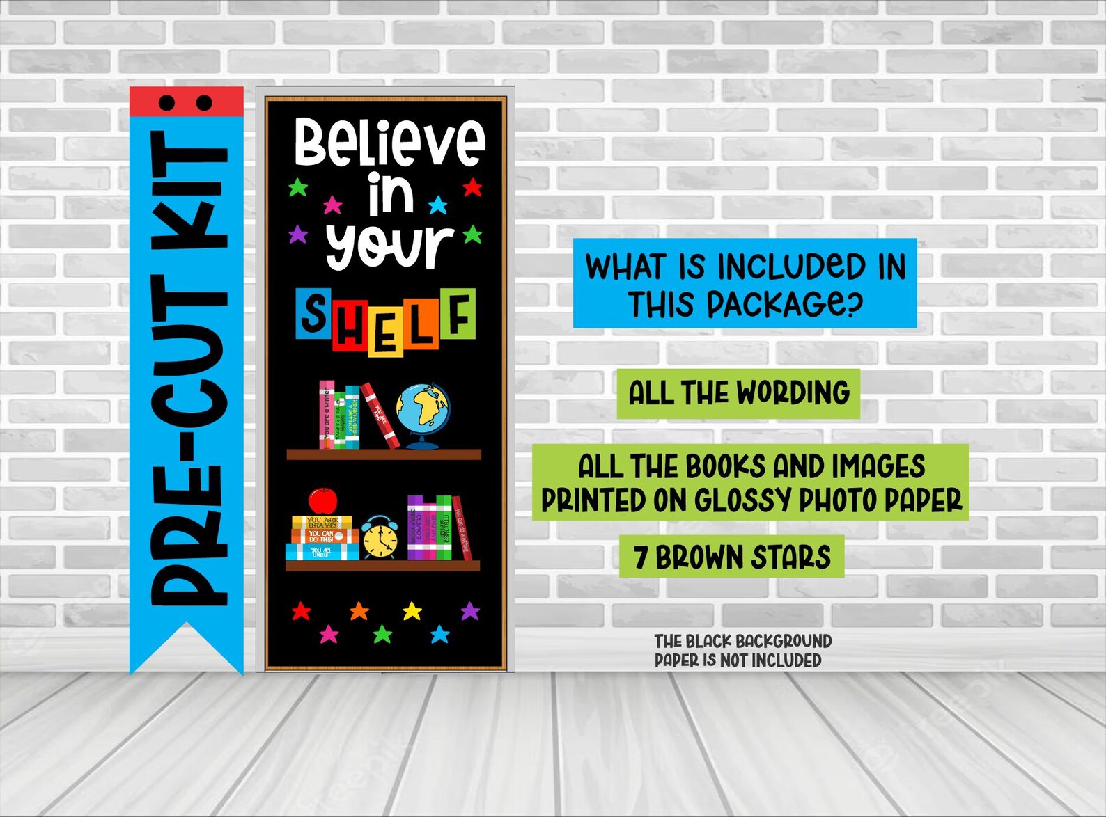 Believe in Your Shelf Door Decoration Kit: Classroom Decor - Etsy