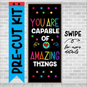 YOU ARE CAPABLE School Door Decoration Kit: Classroom Decor - Etsy