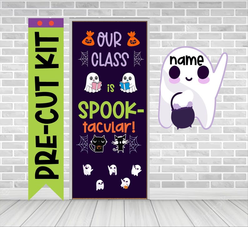 Halloween Pre-cut Bulletin Board Decoration: Spooktacular Classroom ...