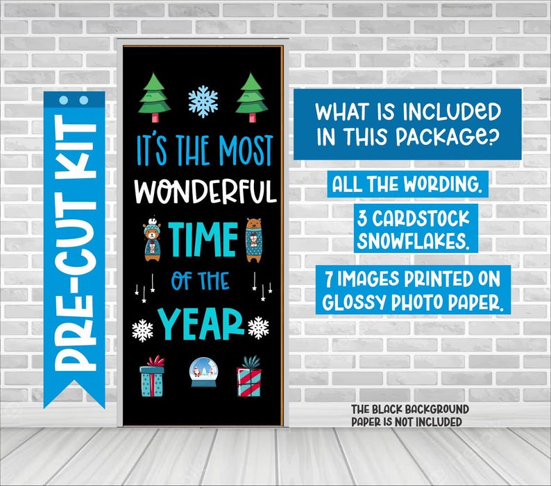 Christmas Bulletin Board Kit | Holiday Classroom Door Decor | Bulletin ...