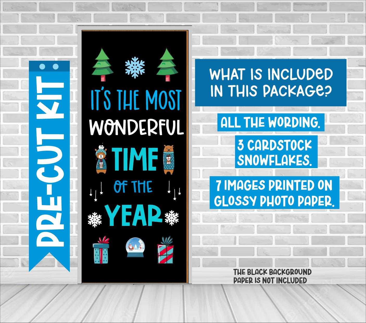 Christmas Bulletin Board Kit | Holiday Classroom Door Decor | Bulletin ...