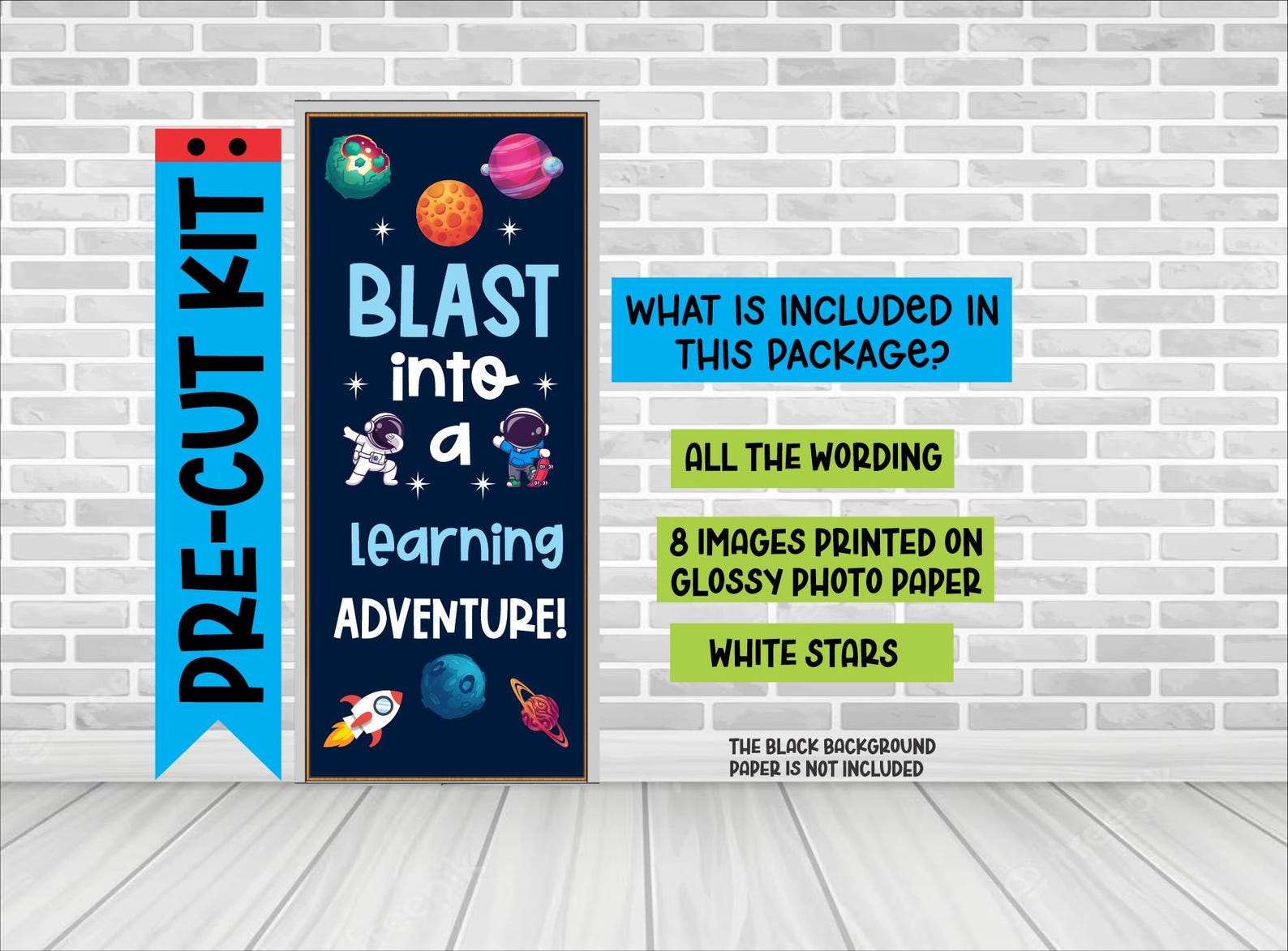 Blast Space Learning Bulletin Board Kit: Classroom Door Decoration - Etsy