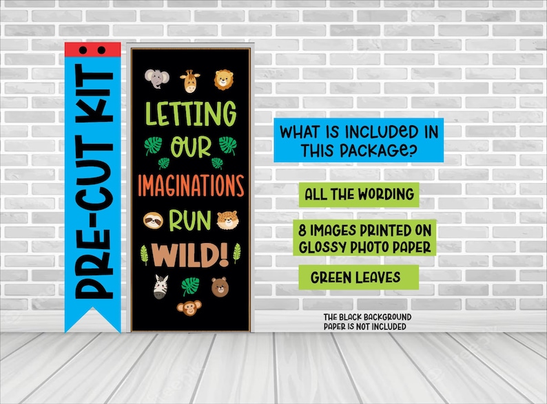 Safari Wild Animals Bulletin Board Kit: Classroom Door Letters - Etsy