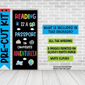 Reading is A Passport School Door Decoration Kit - Etsy