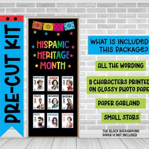 Hispanic Heritage Month Classroom Door Decoration Kit - Etsy