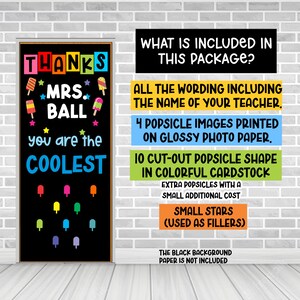 COOLEST Teacher Appreciation Day School Door Decor Classroom Decor ...