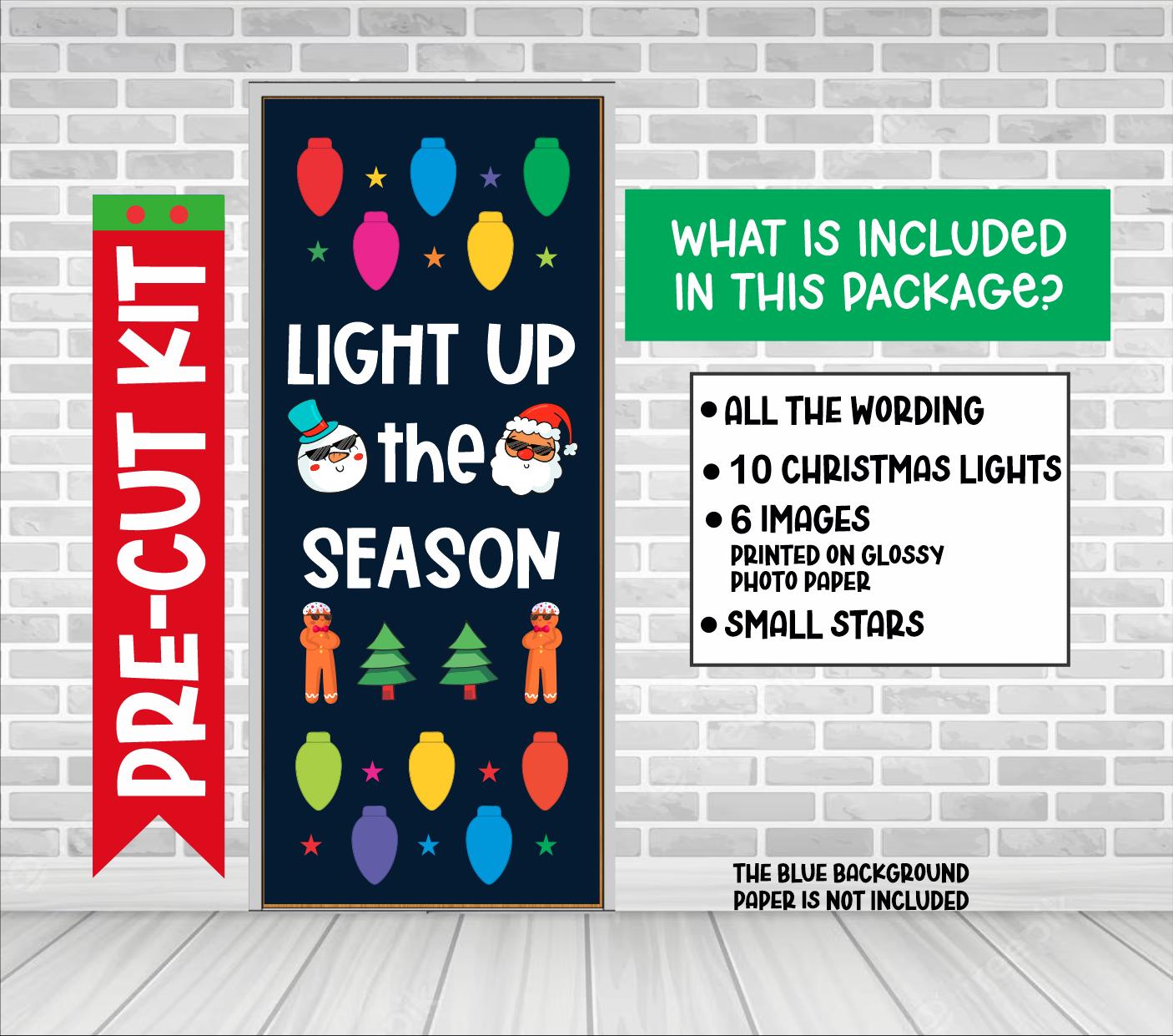 Christmas Bulletin Board Kit | Precut Holiday School Decor | Bulletin ...