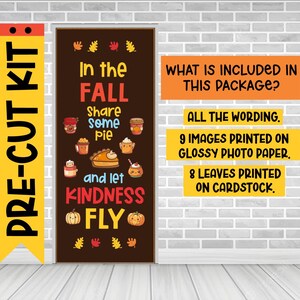 Fall Bulletin Board Precut Kit | Precut Autumn Classroom Door Decor Set ...