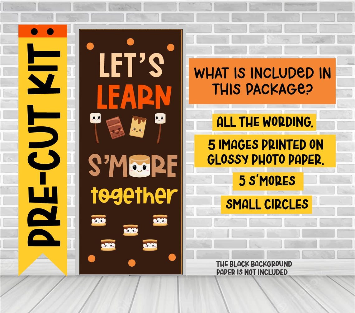Fall Bulletin Board Precut Kit | Precut Autumn Classroom Door Decor Set ...