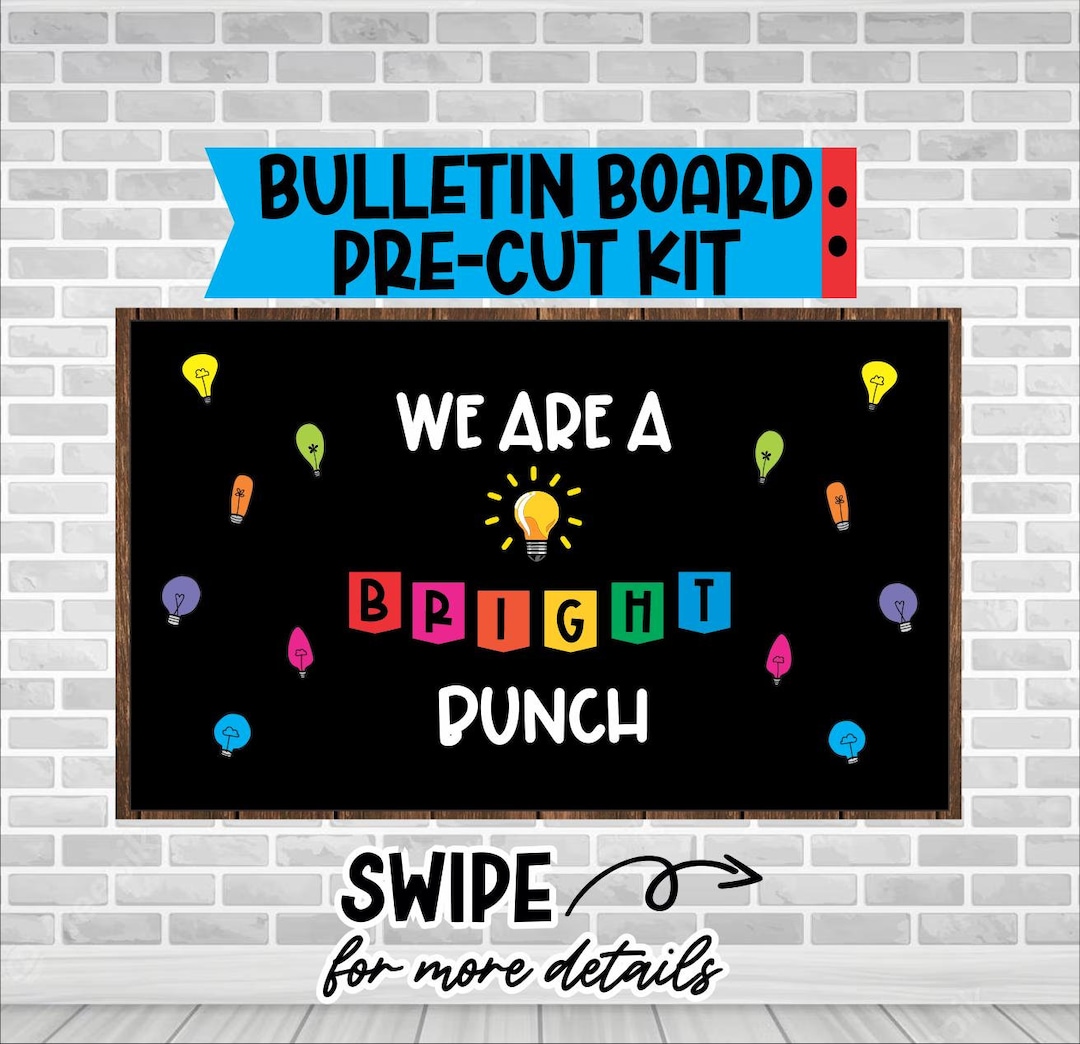 Bright Bunch Bulletin Board Kit: Back to School Classroom Decor - Etsy