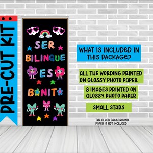 SER BILINGUE BONITO: Spanish Classroom Door Decoration - Etsy