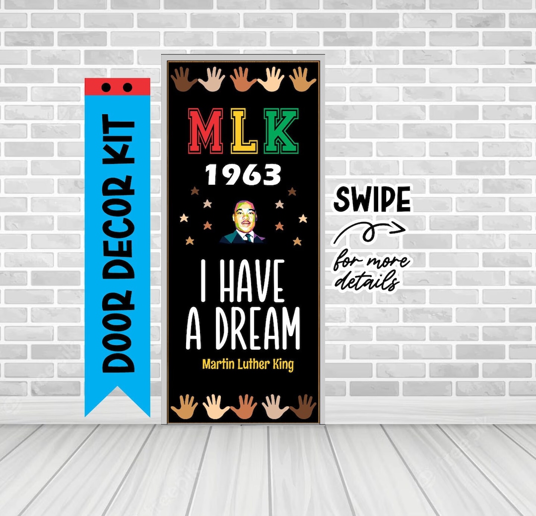 Martin Luther King School Door Decoration Kit, MLK Door Decor Kit, MLK ...
