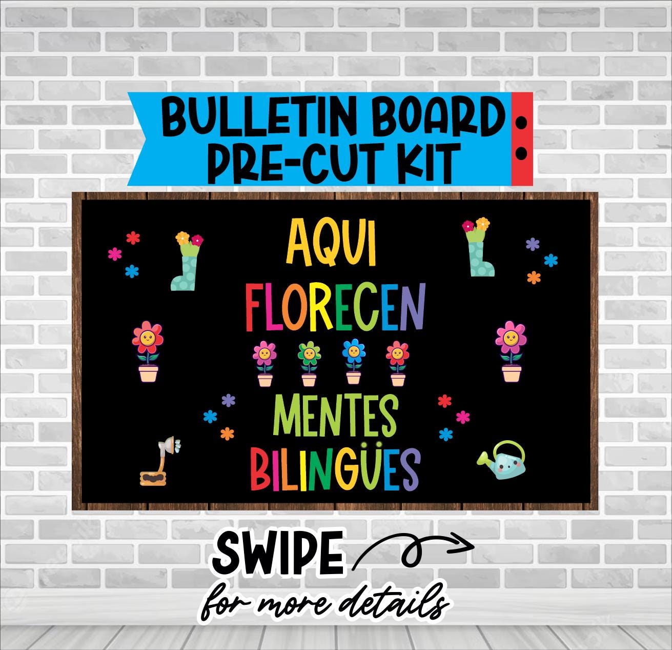 Spanish Classroom Bulletin Board Decoration: Florecen Mentes Bilingues ...