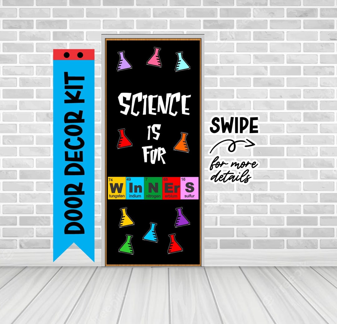 SCIENCE School Door Decoration Kit Teacher Appreciation Classroom ...