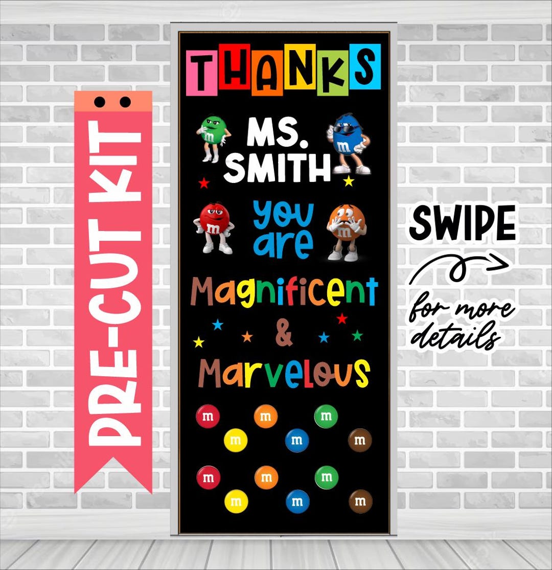 MAGNIFICENT AND MARVELOUS Precut Teacher Appreciation Door Decorations ...
