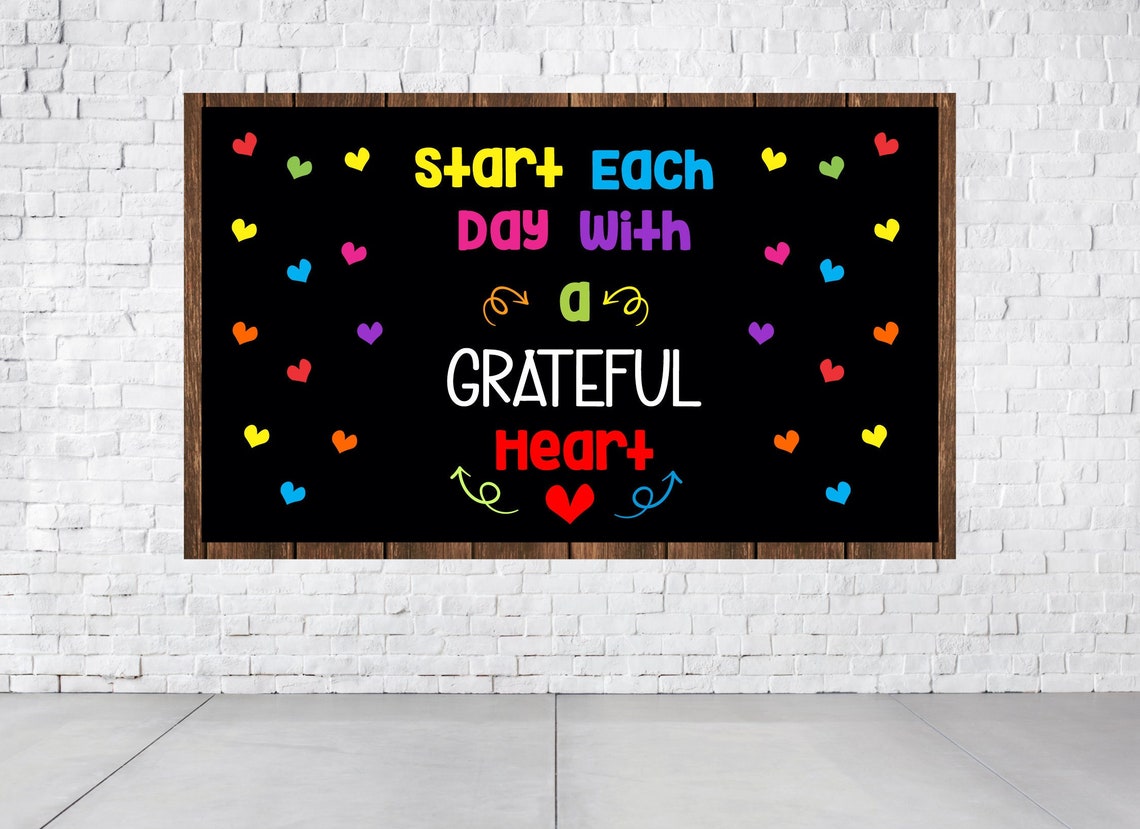 GRATEFUL HEART Bulletin Board Letter Classroom Decoration - Etsy