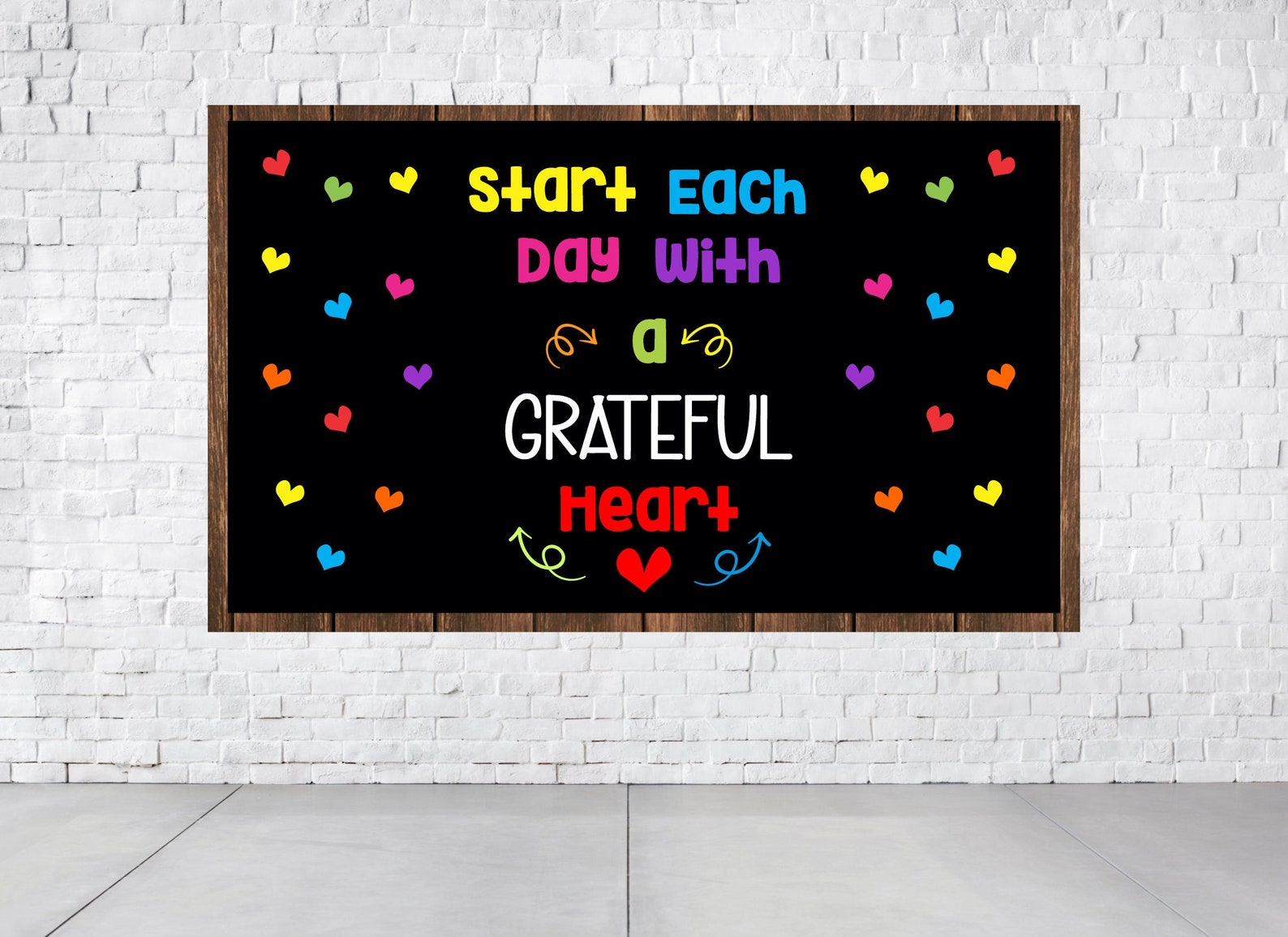 GRATEFUL HEART Bulletin Board Letter Classroom Decoration - Etsy