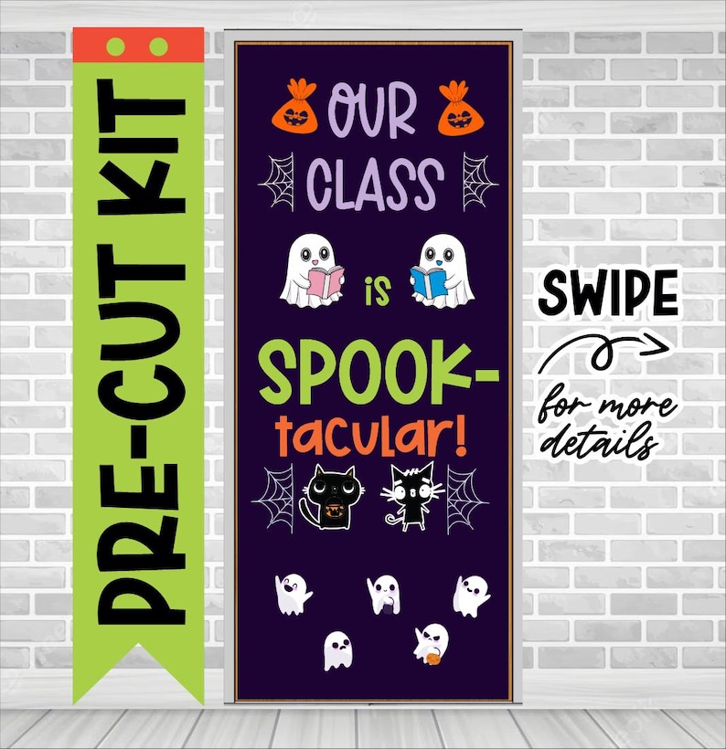Halloween Pre-cut Bulletin Board Decoration: Spooktacular Classroom ...