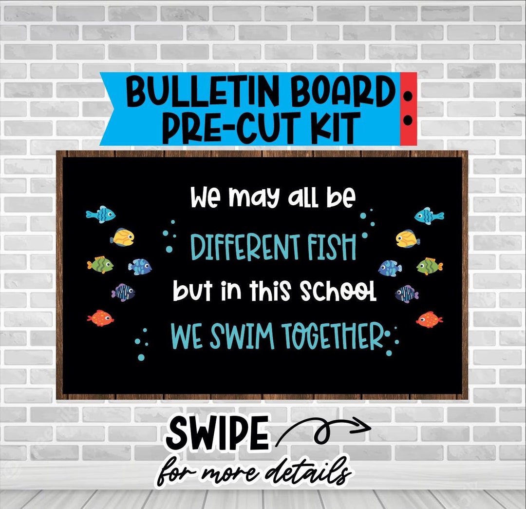 Different Fish Bulletin Board Kit: Classroom Decor - Etsy