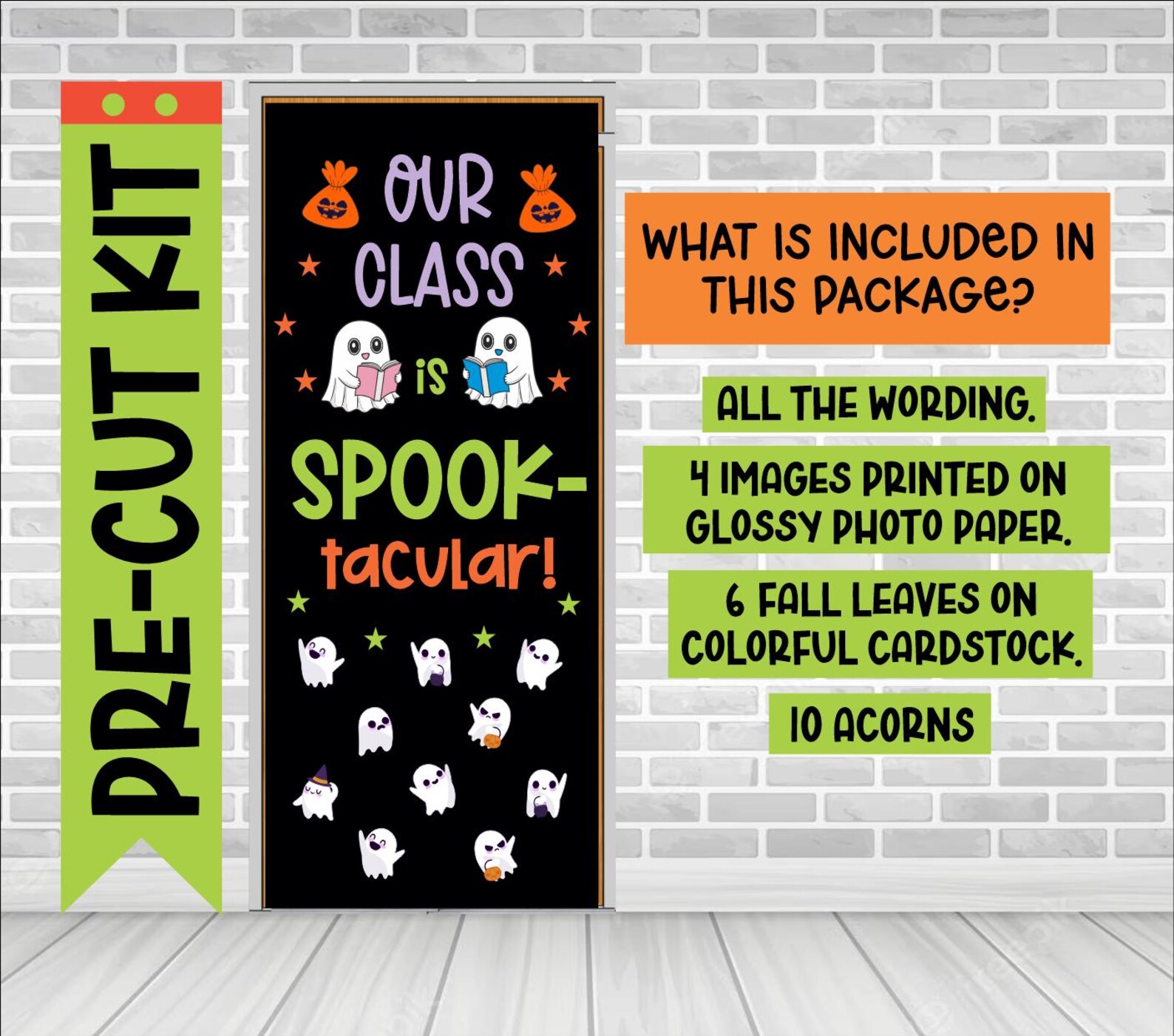 SPOOKTACULAR CLASS Halloween Pre-cut School Decoration, October ...