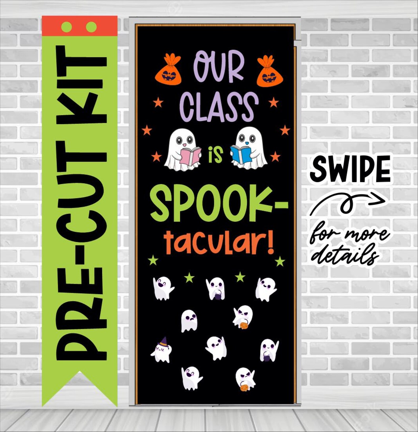 SPOOKTACULAR CLASS Halloween Pre-cut School Decoration, October ...