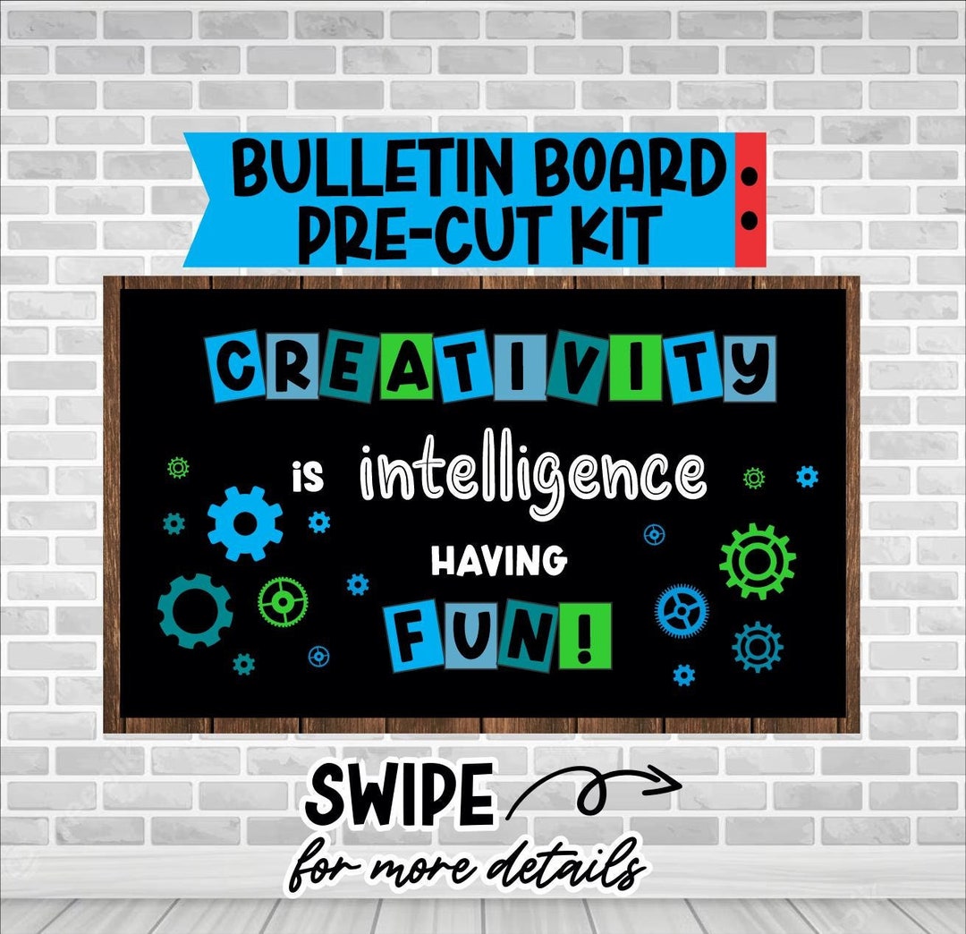 CREATIVITY Bulletin Board Kit Classroom Decoration Letters School ...