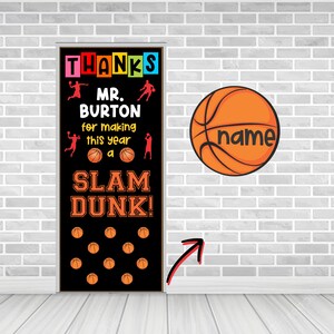 BASKETBALL School Door Kit Teacher Appreciation Week Basketball ...