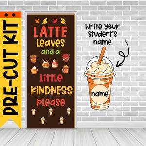 Fall Bulletin Board Precut Kit | Precut Autumn Classroom Door Decor Set ...