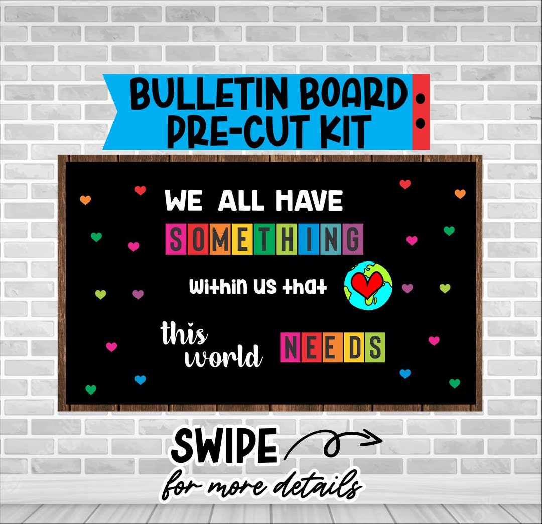 We All Have Something Bulletin Board Letters: Classroom Decor - Etsy
