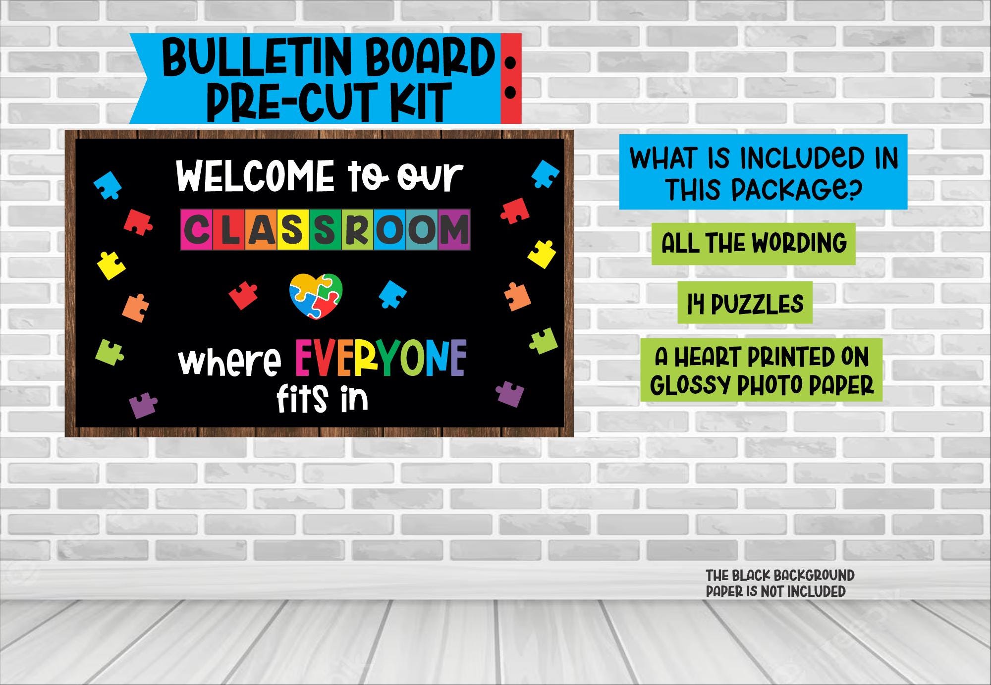 Autism Awareness Bulletin Board Kit: School Classroom Decoration - Etsy