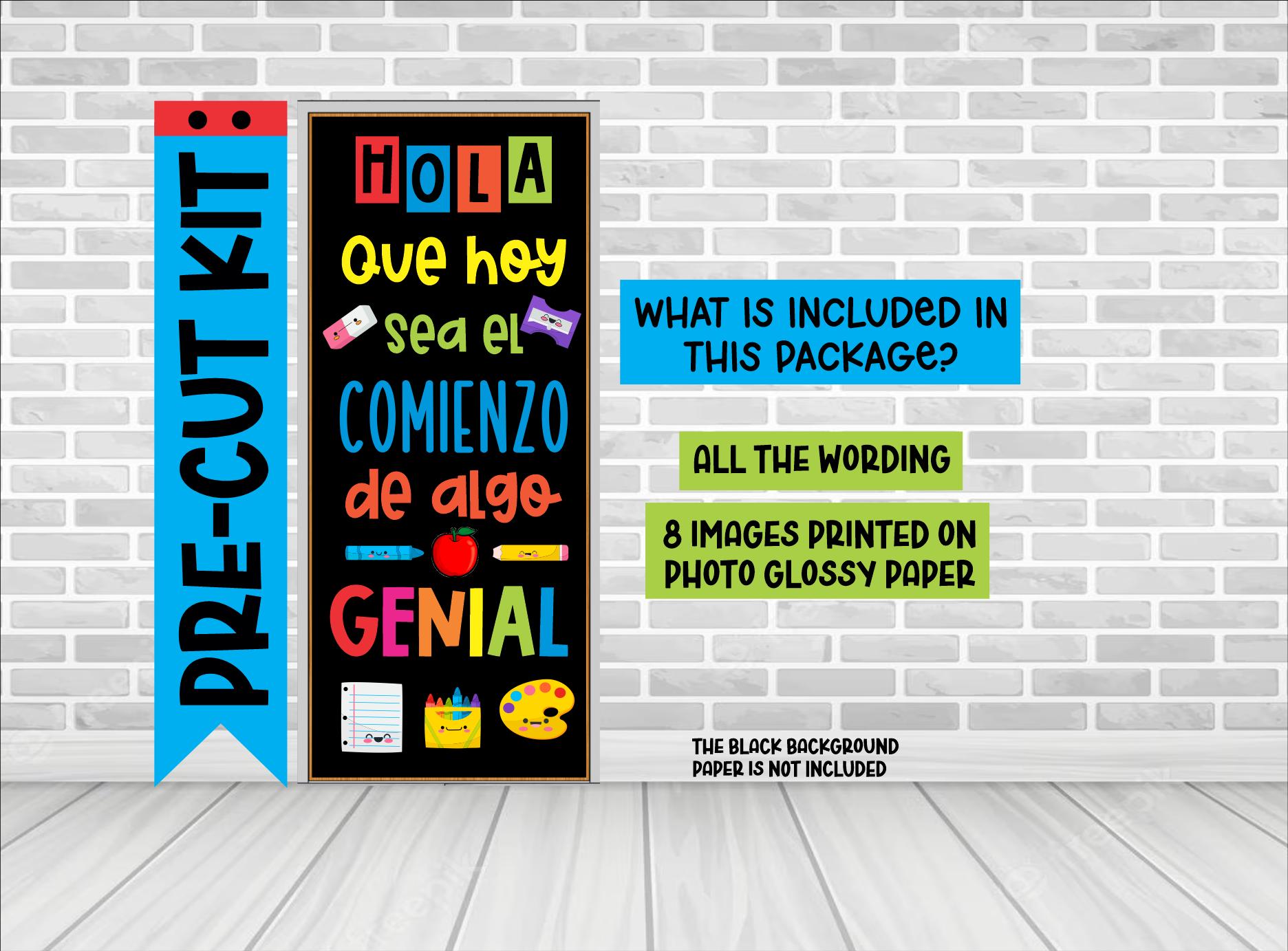 QUE HOY SEA El Comienzo Bulletin Board Kit, Spanish Door Decoration ...