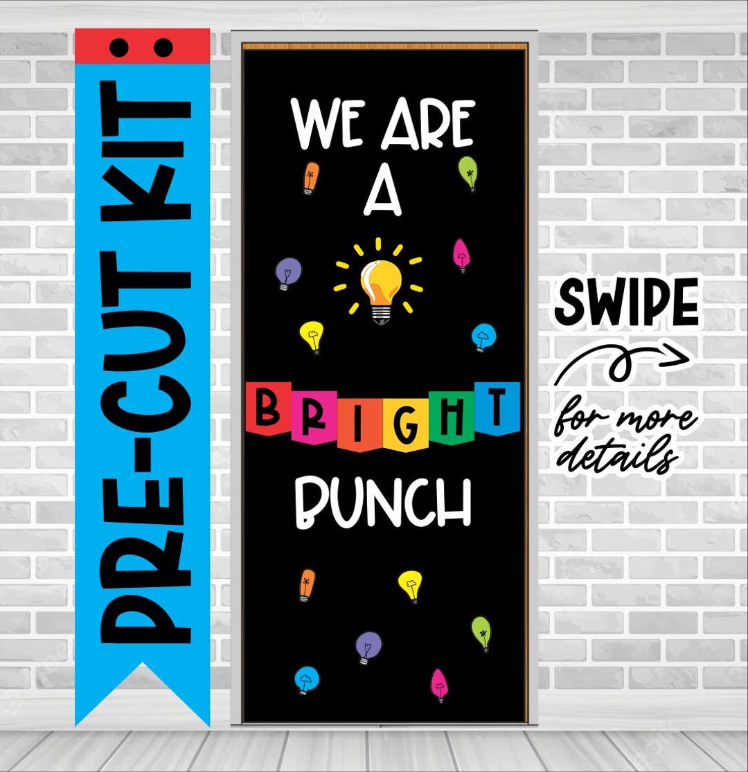 Bright Bunch Bulletin Board Kit: Back to School Door Decoration - Etsy