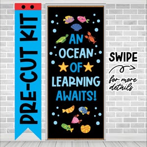 Ocean Learning Door Decoration Kit: School Bulletin Board Letters - Etsy