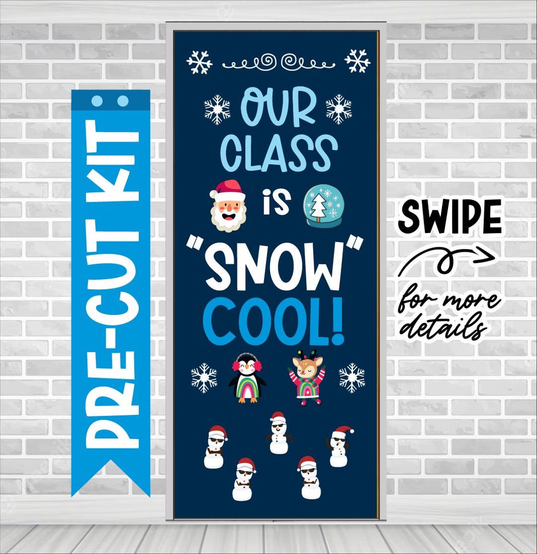 Christmas Bulletin Board Kit | Precut Holiday School Decor | Bulletin ...