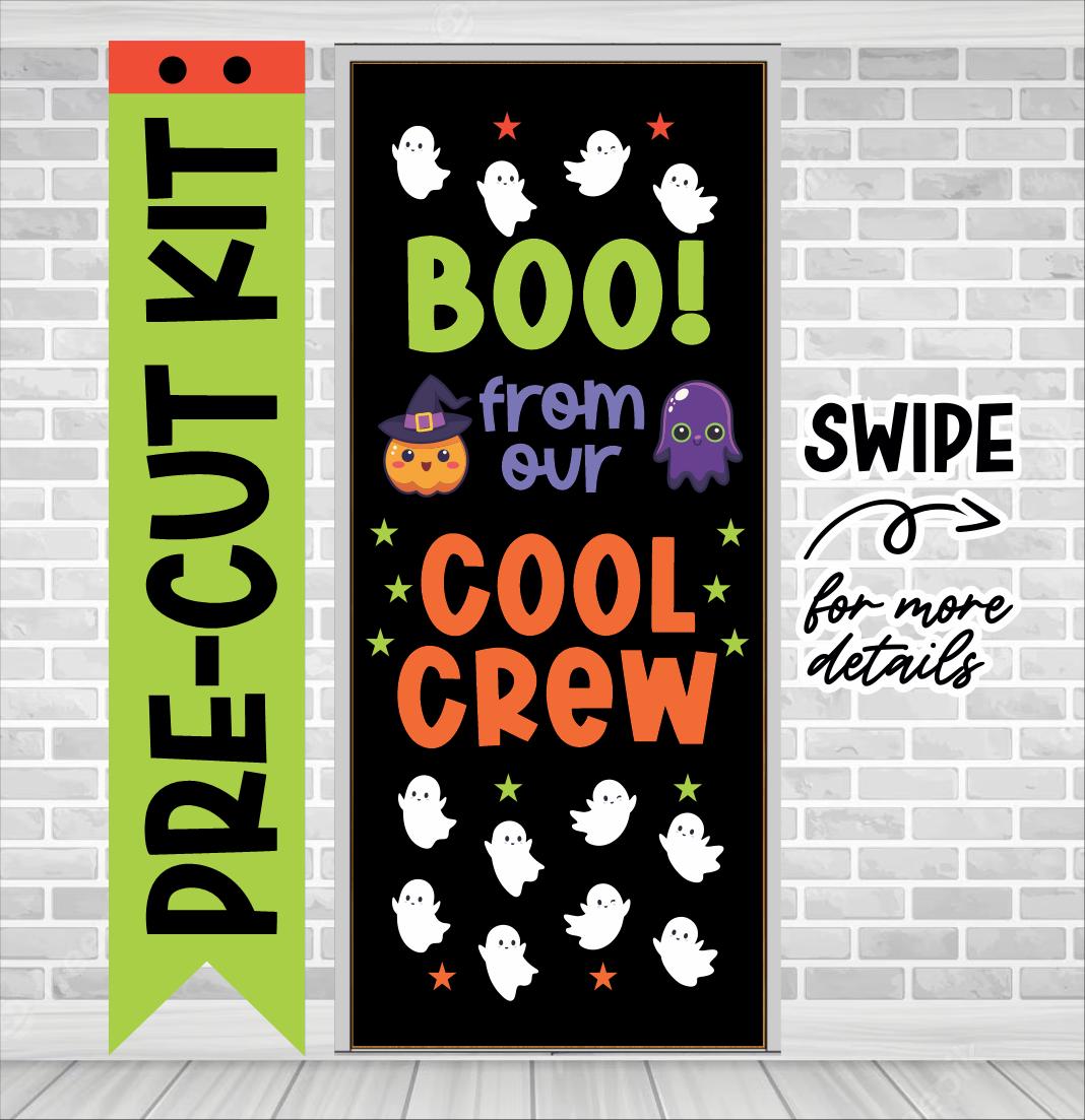 COOL CREW Halloween Bulletin Board Halloween School Door Decor Bulletin ...