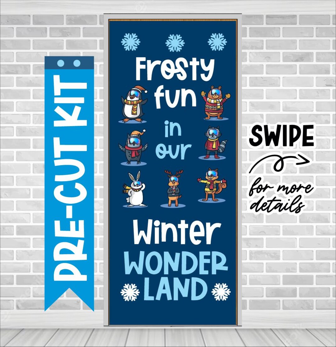 Christmas Bulletin Board Kit | Precut Holiday School Decor | Bulletin ...