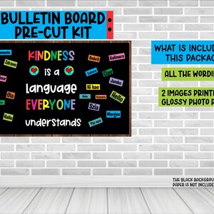 Kindness Language Bulletin Board Kit: School Door Decoration - Etsy
