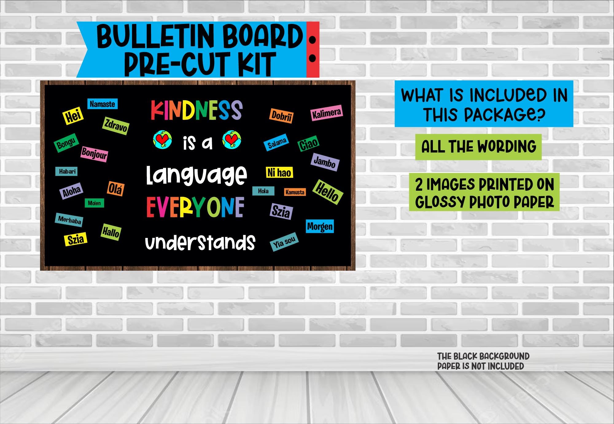 Kindness Language Bulletin Board Kit: School Door Decoration - Etsy
