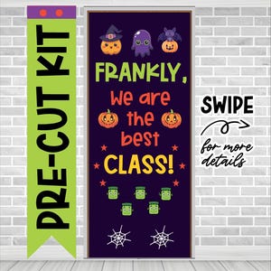 Halloween Classroom Door Decoration: Pre-cut Bulletin Board Kit - Etsy