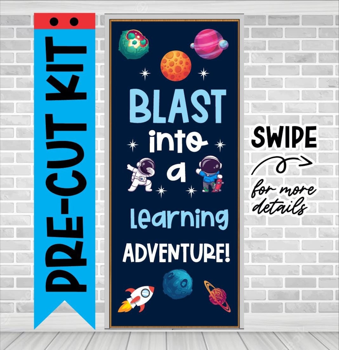 Blast Space Learning Bulletin Board Kit: Classroom Door Decoration - Etsy