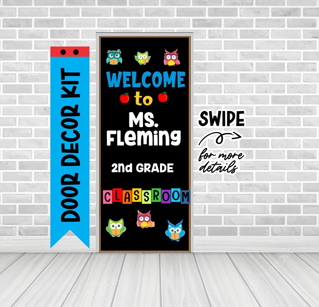 WELCOME School Door Decoration Kit Classroom Door Decoration Kit Door ...