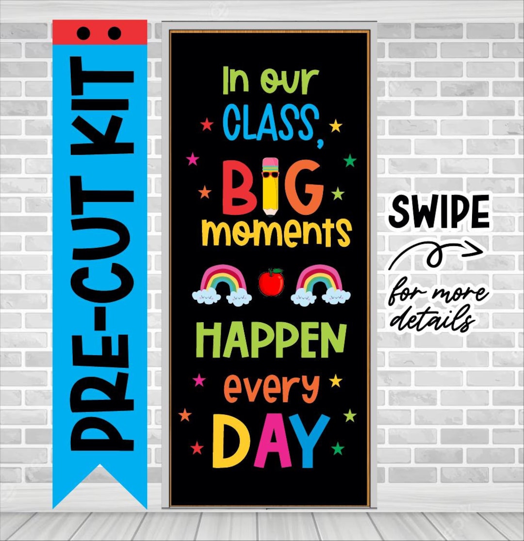 Pre-cut School Door Decoration Kit: Classroom Decor - Etsy