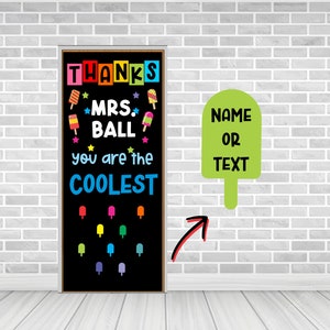 COOLEST Teacher Appreciation Day School Door Decor Classroom Decor ...