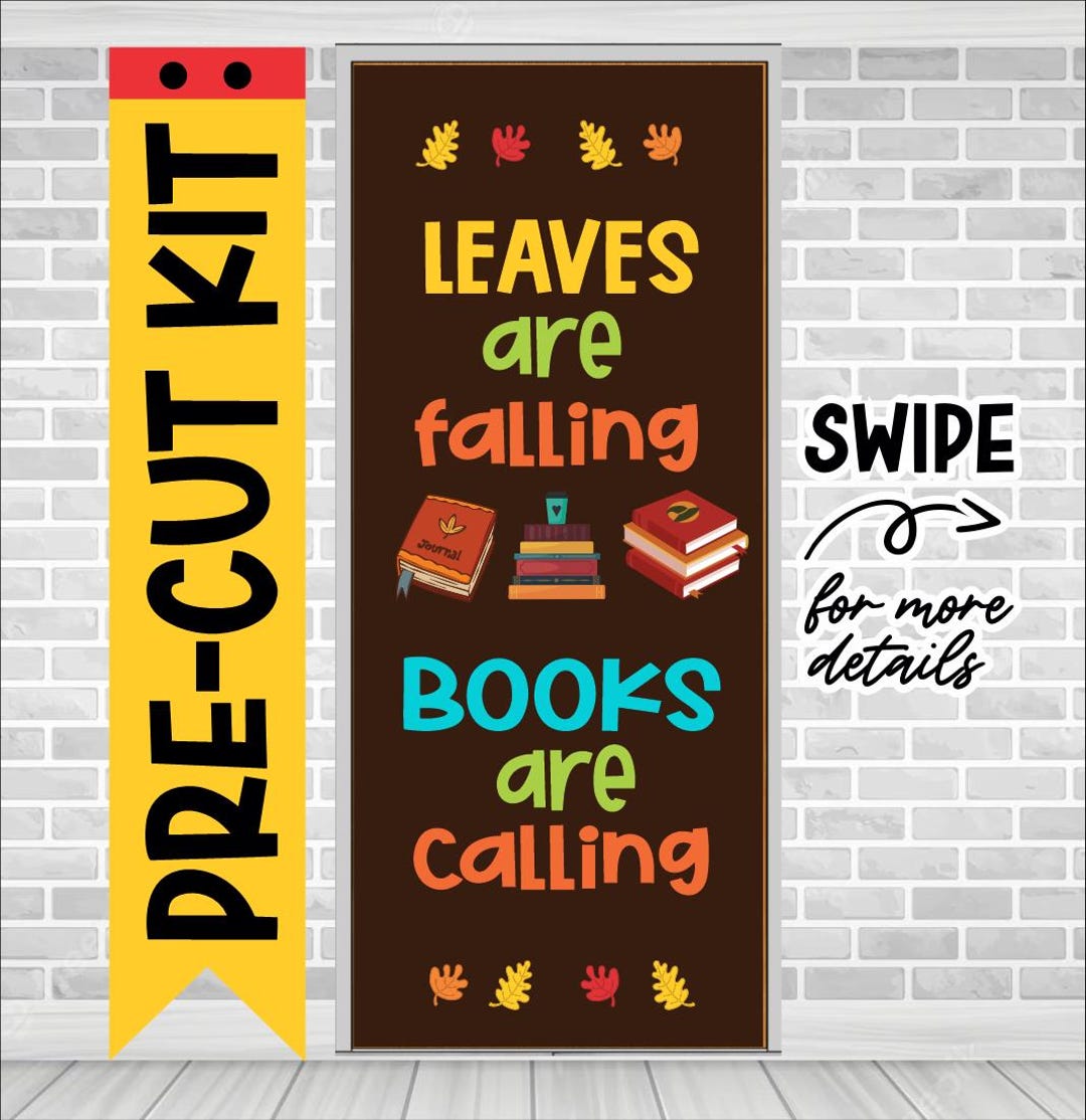 Fall Bulletin Board Door Decor Precut Kit | Precut Autumn Classroom ...