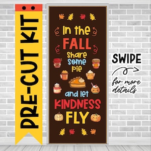 Fall Bulletin Board Precut Kit | Precut Autumn Classroom Door Decor Set ...