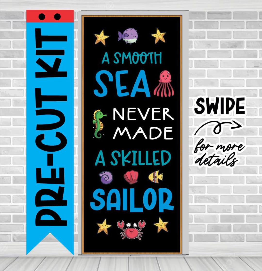 A Smooth Sea Door Decoration: Ocean Classroom Decor - Etsy