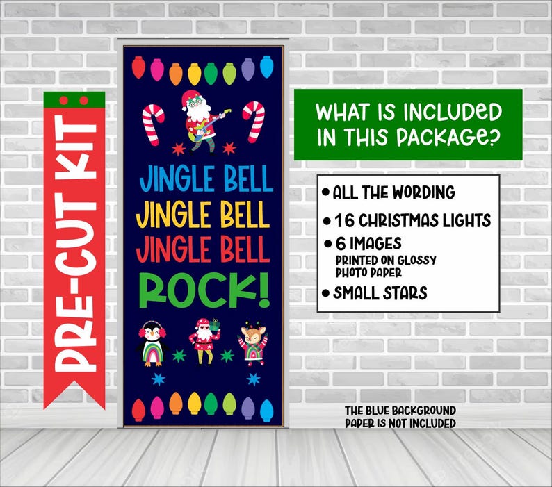 Christmas Classroom Bulletin Board Set Door Decoration | Precut ...