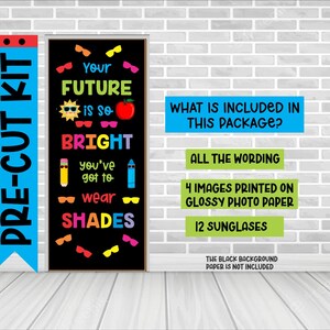 YOUR FUTURE is so Bright School Door Decoration Kit, Classroom Door ...