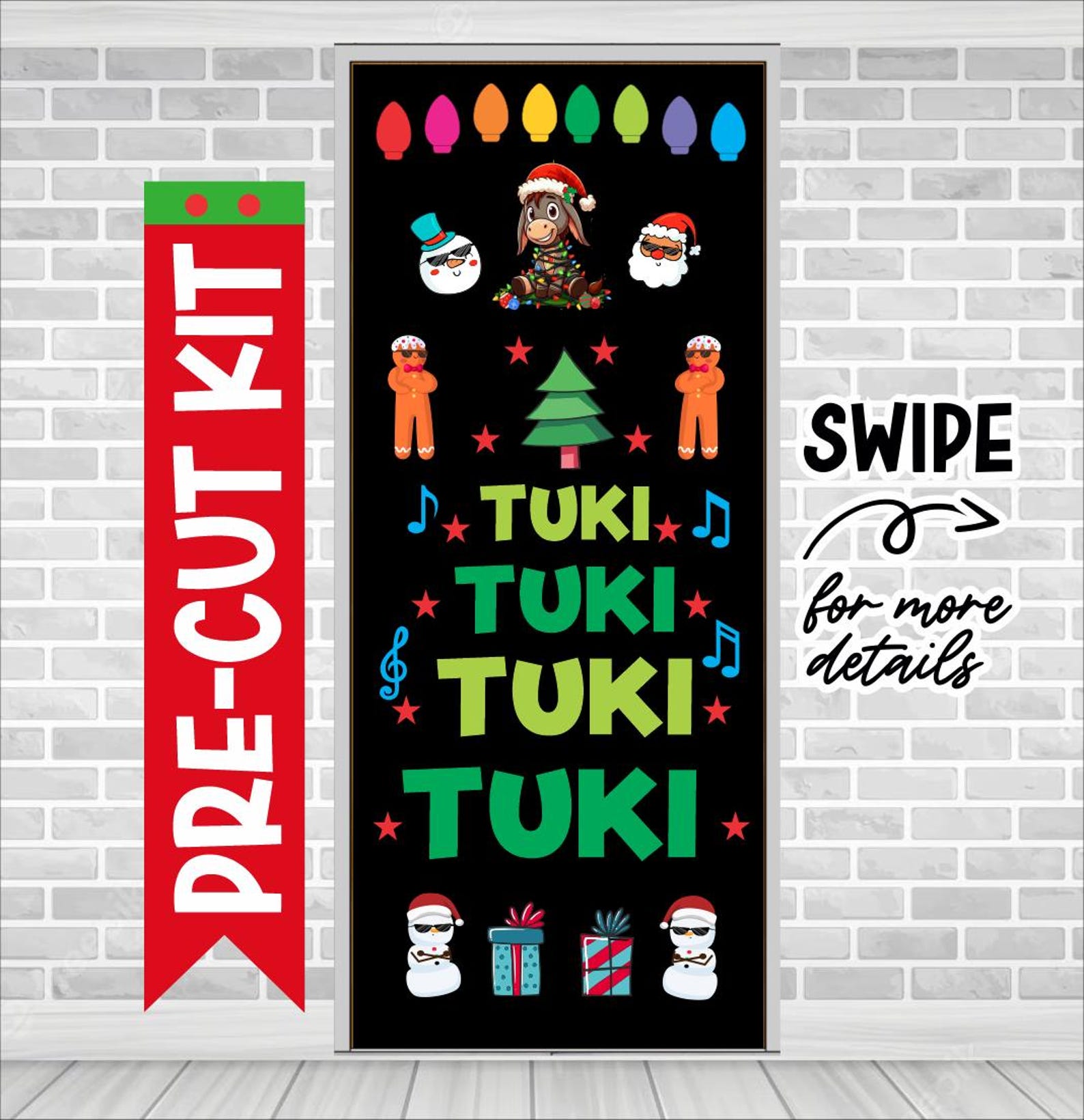 Christmas Bulletin Board Kit | Precut Holiday School Decor | Bulletin ...